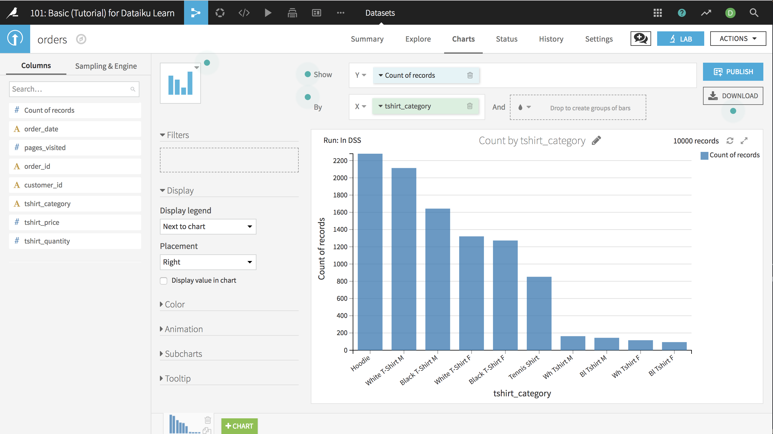 Tutorial: Basics | Dataiku - Your Path to Enterprise AI