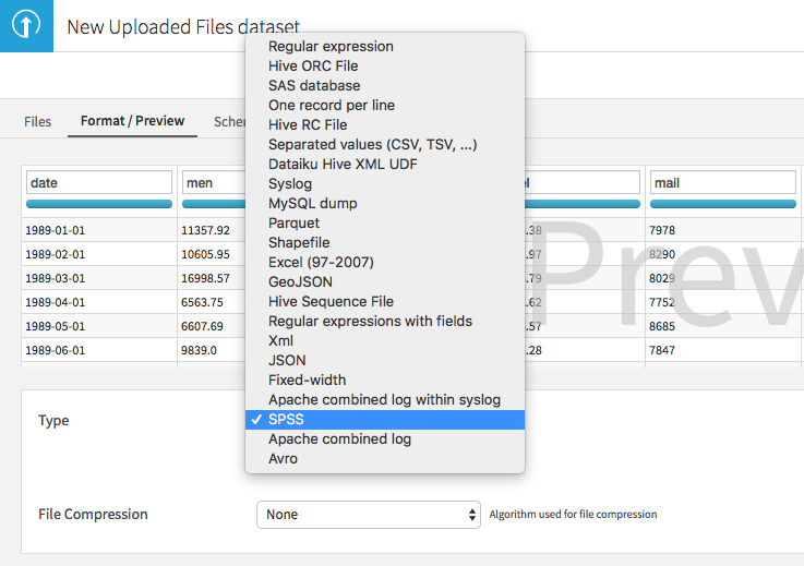 Plugin Ibm Spss Format Dataiku