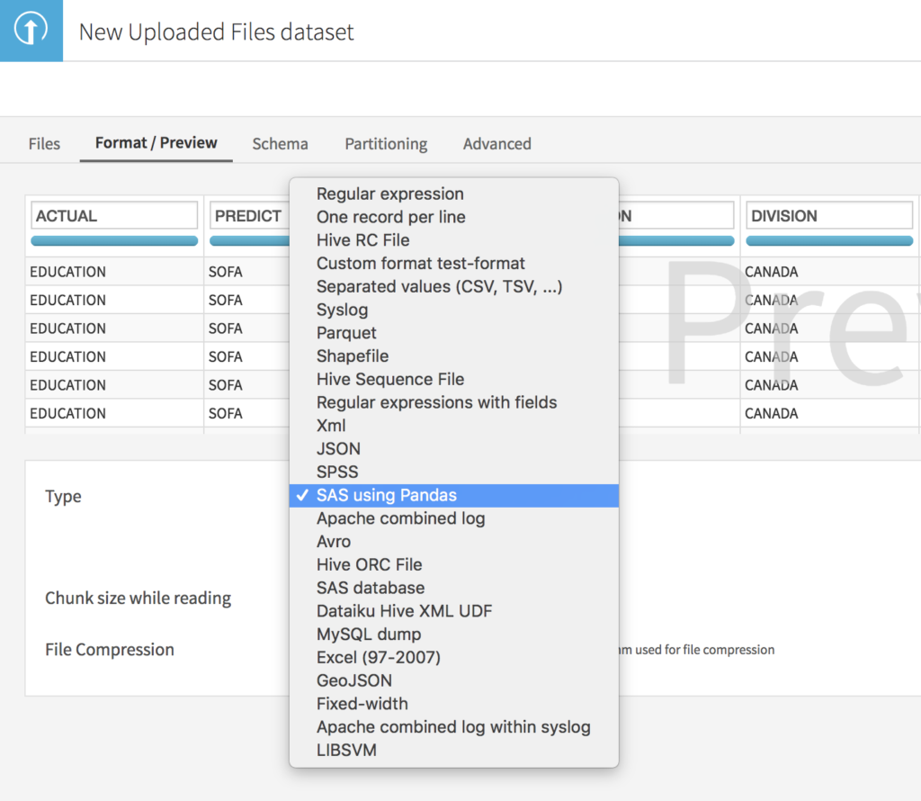 Plugin: SAS Format Reader | Dataiku - Your Path to Enterprise AI