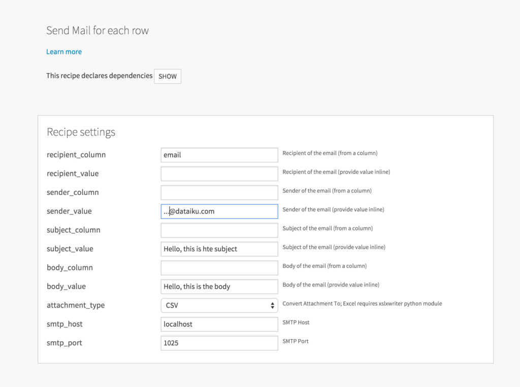 Plugin: Send Emails | Dataiku - Your Path to Enterprise AI
