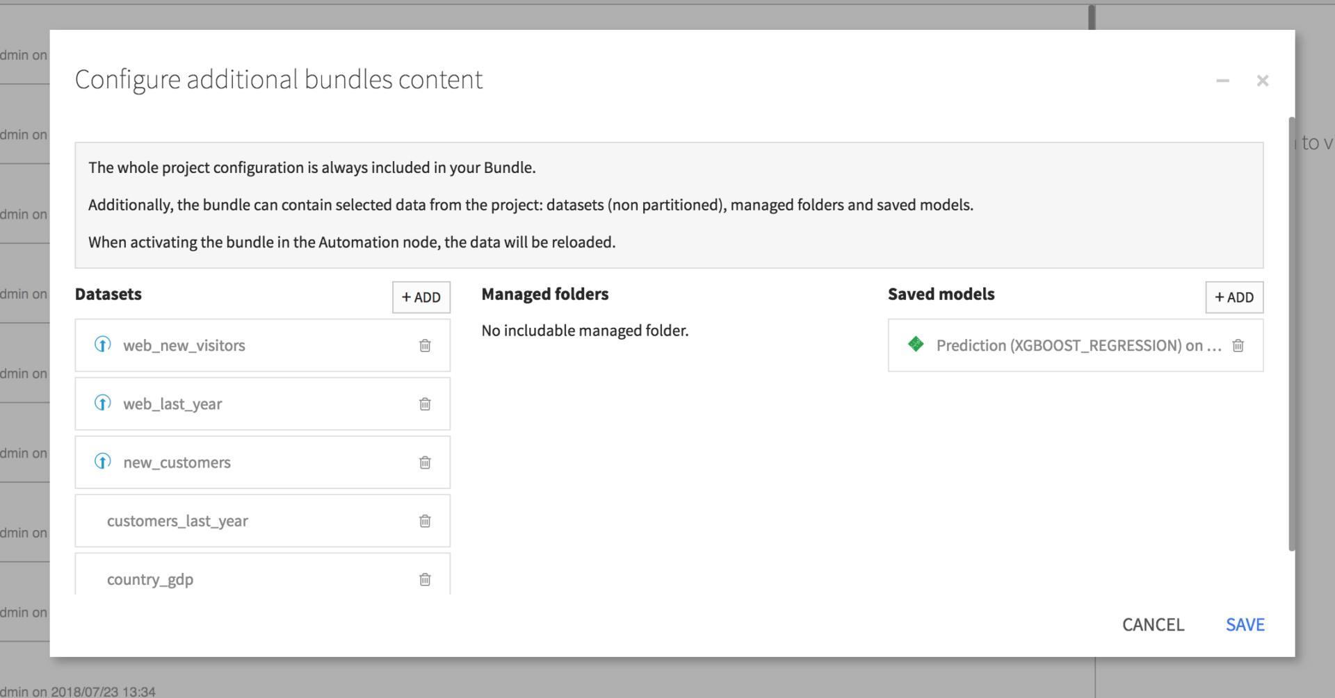 Plugin: Project deployment to automation | Dataiku