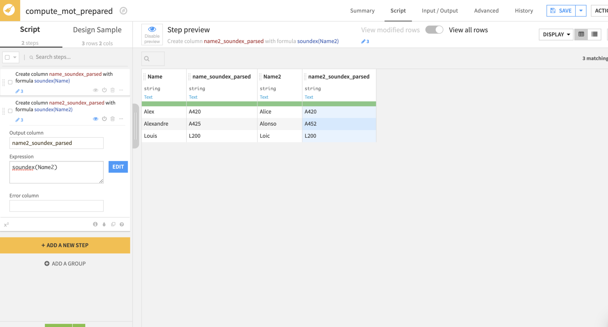 Plugin: Soundex | Dataiku