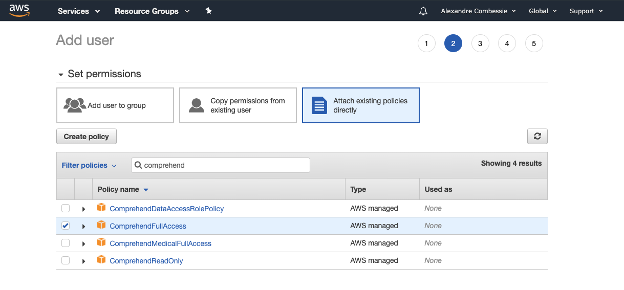Plugin: Amazon Comprehend | Dataiku
