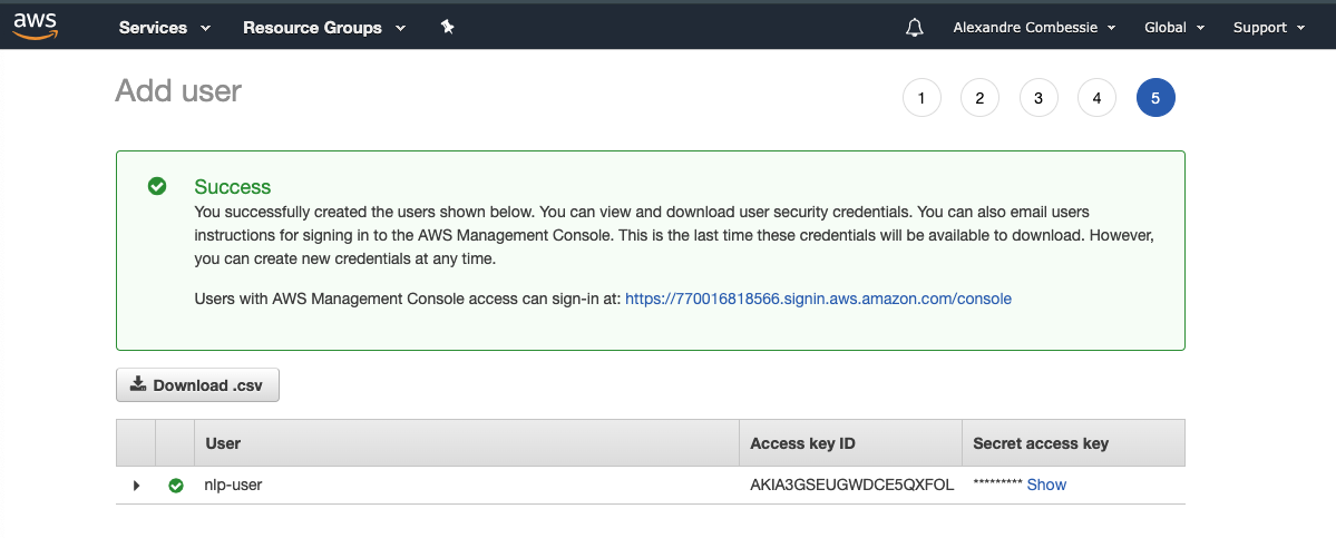 Plugin: Amazon Comprehend | Dataiku