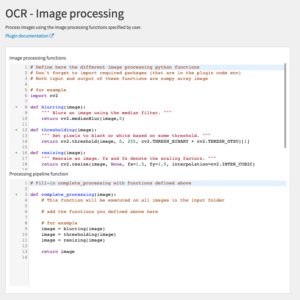 Plugin: Tesseract - OCR | Dataiku