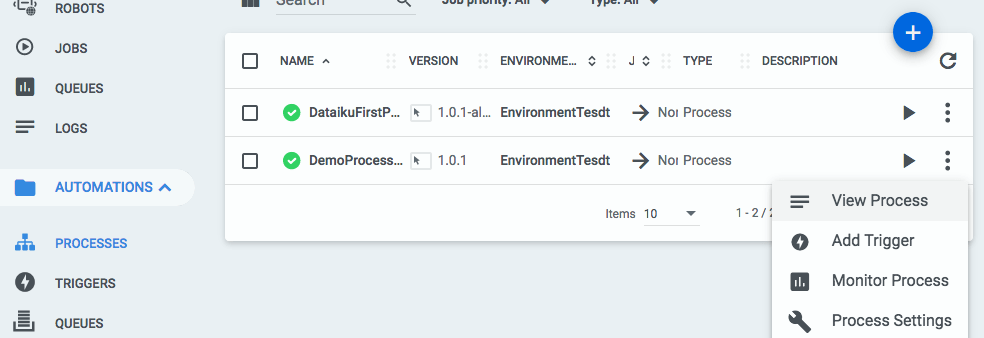 Plugin: UiPath Orchestrator | Dataiku