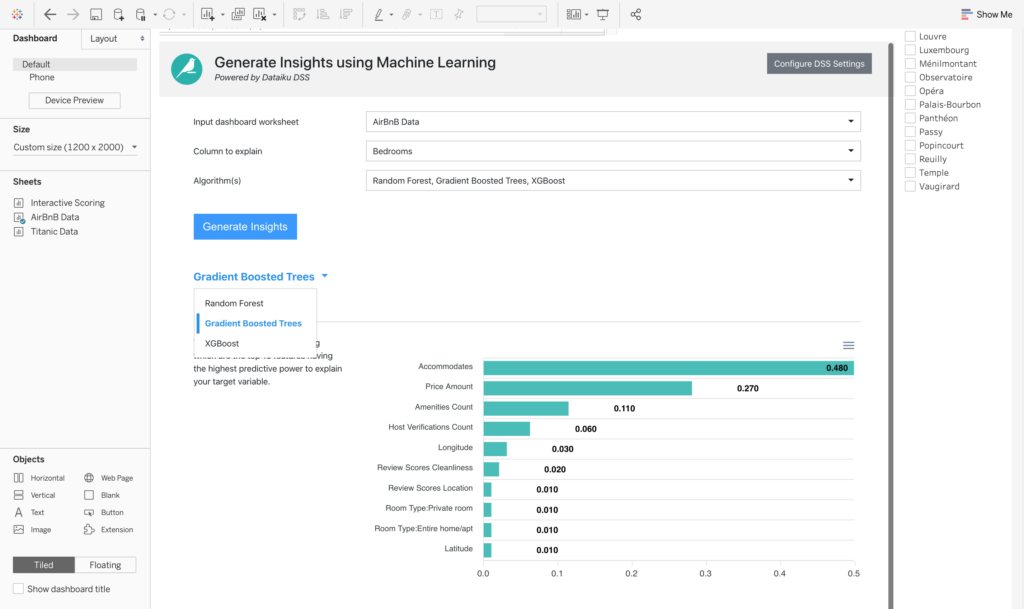 Plugin: Tableau Extension - Dataiku AutoML Insights | Dataiku Plugin: Tableau Extension - Dataiku AutoML Insights | Dataiku