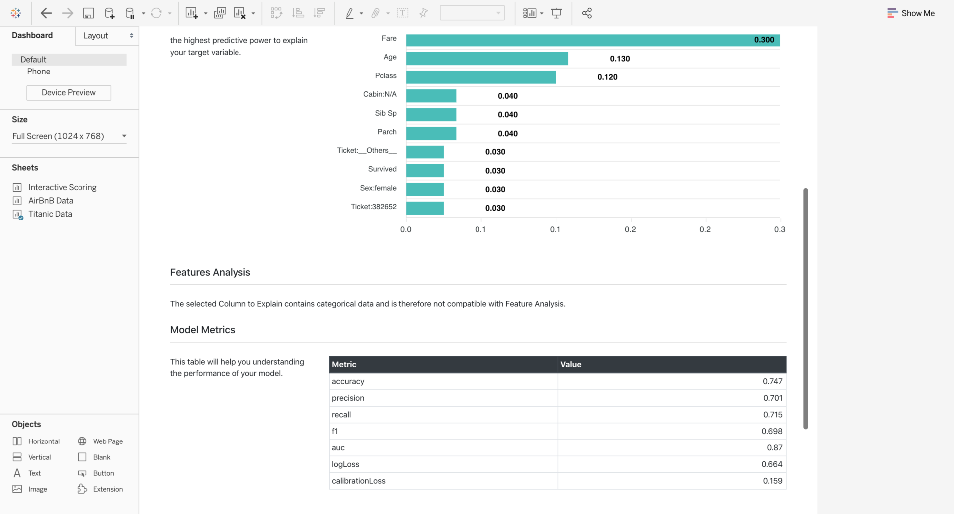 Plugin: Tableau Extension - Dataiku AutoML Insights | Dataiku Plugin: Tableau Extension - Dataiku AutoML Insights | Dataiku