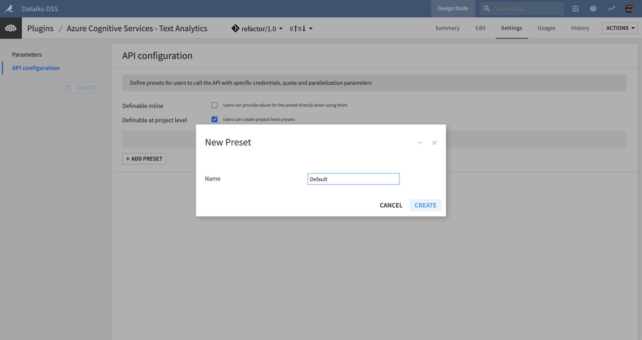 Plugin: Azure Cognitive Services - Text Analytics | Dataiku