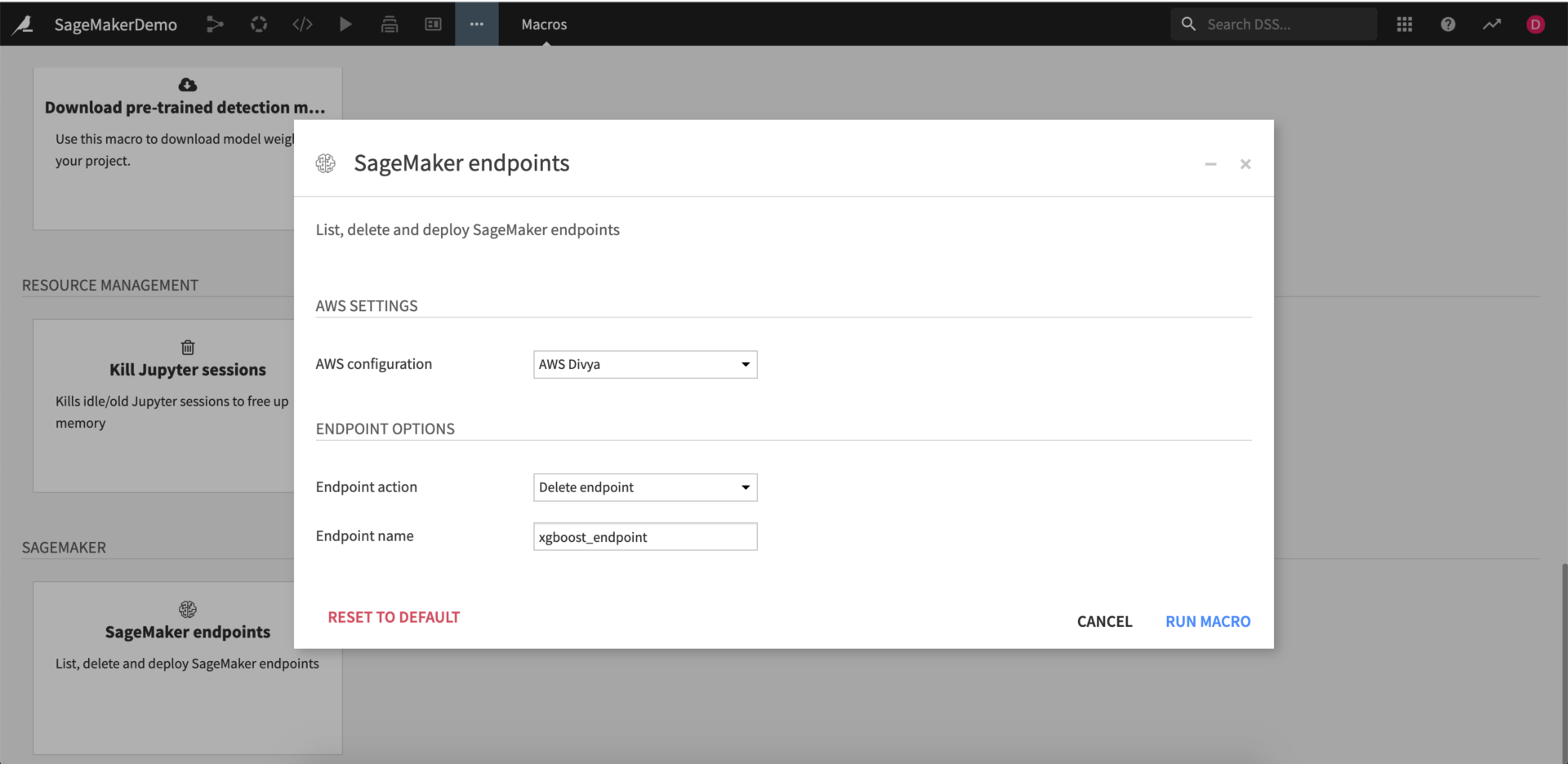 Plugin: Amazon SageMaker | Dataiku
