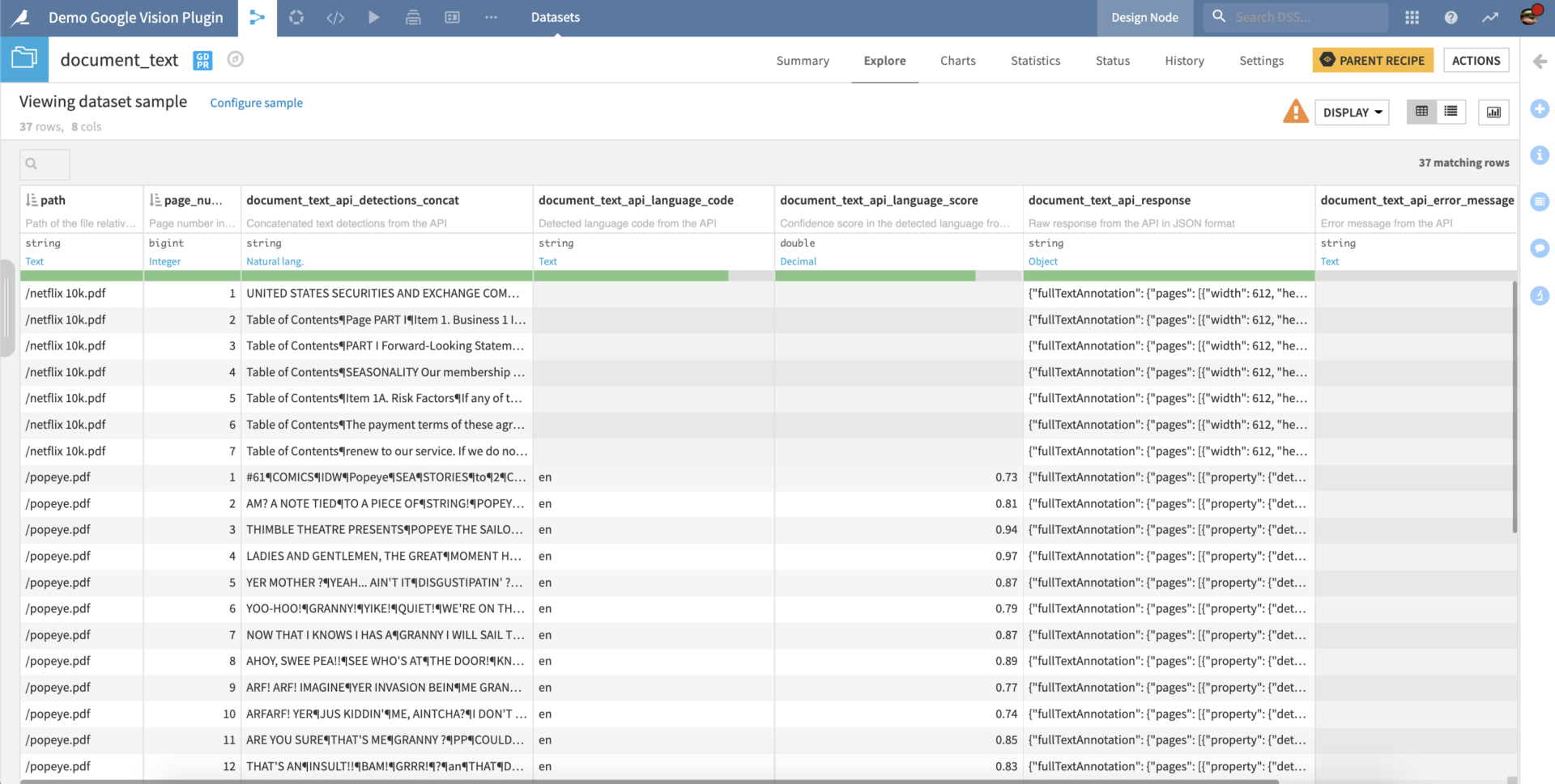 Plugin: Google Cloud Vision | Dataiku