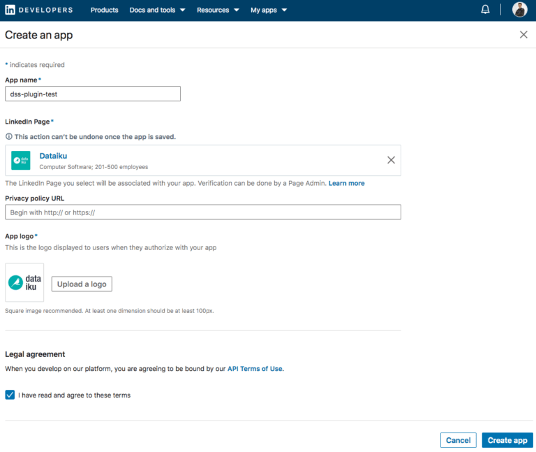 Plugin: Linkedin Marketing | Dataiku