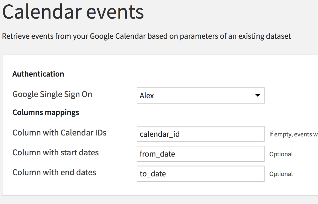 Plugin: Google Calendar | Dataiku