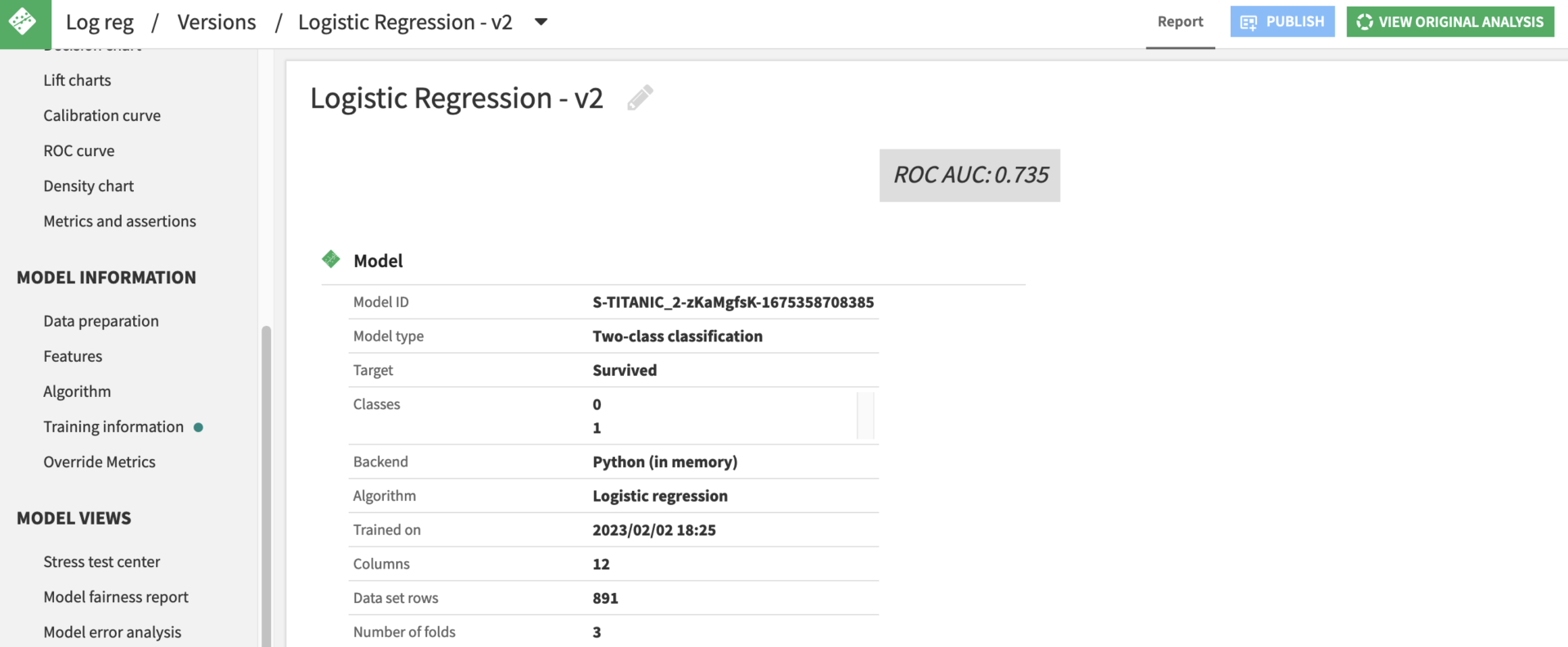 Plugin Model Error Analysis Dataiku