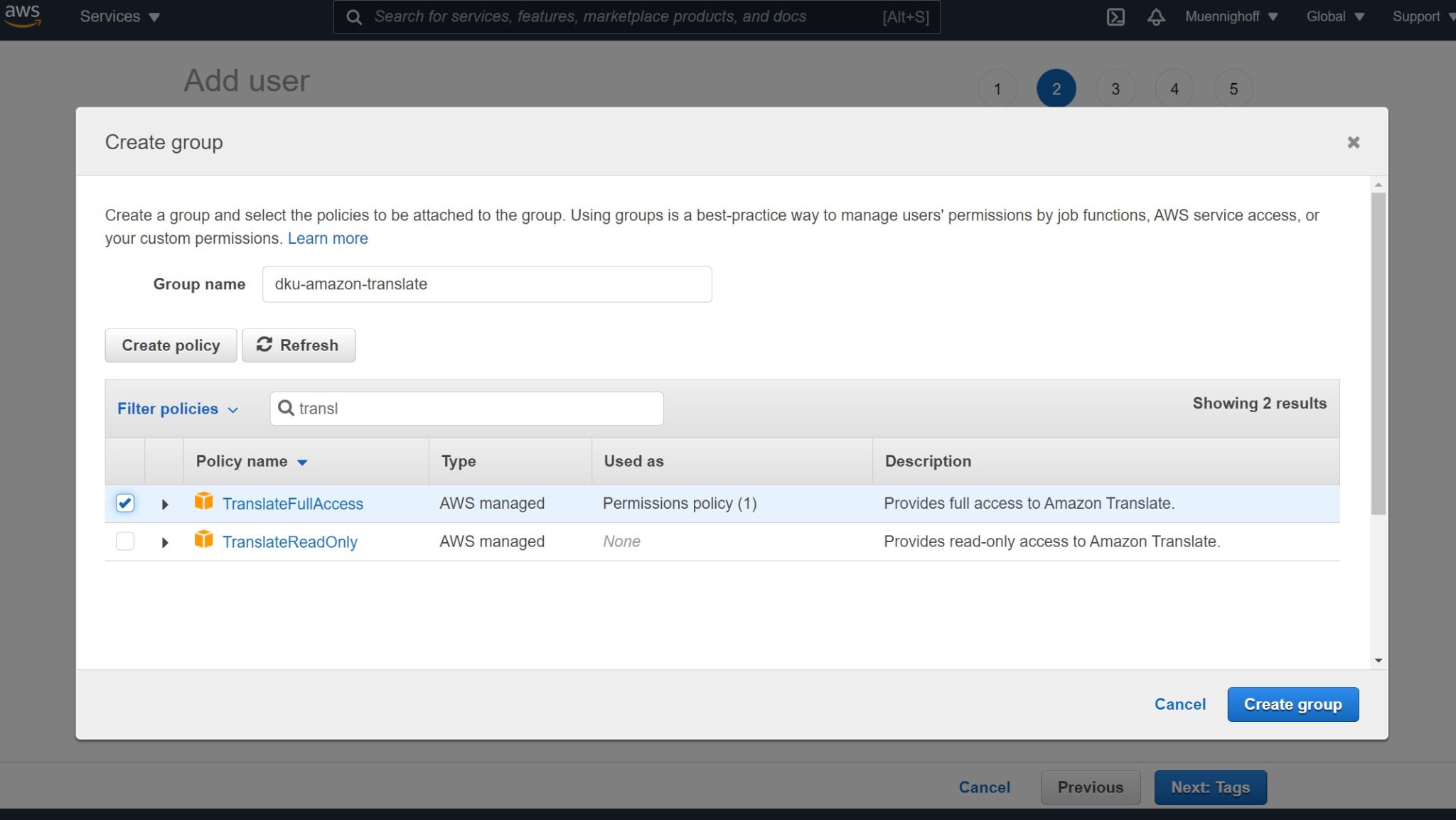 Plugin: Amazon Translation | Dataiku