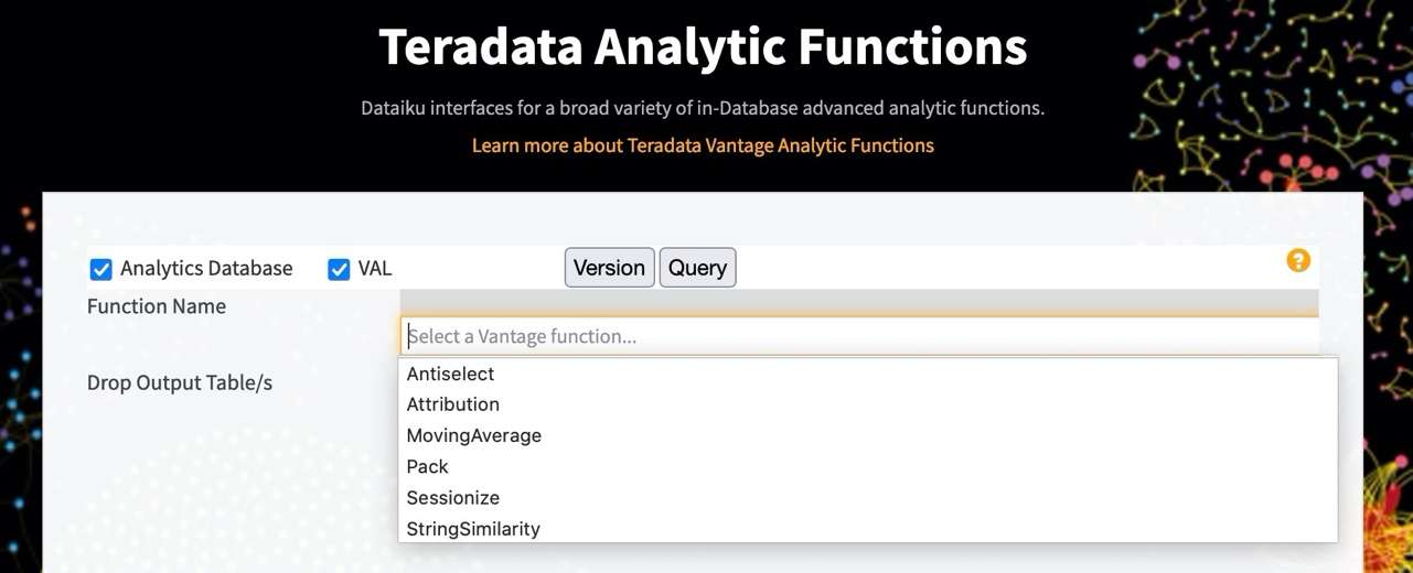 Plugin: Teradata | Dataiku