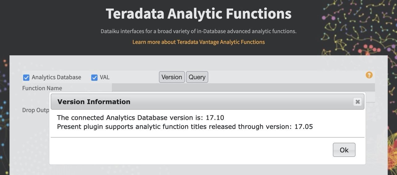 Plugin: Teradata | Dataiku