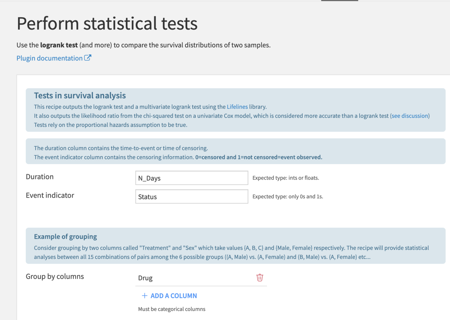 Plugin: Survival Analysis | Dataiku