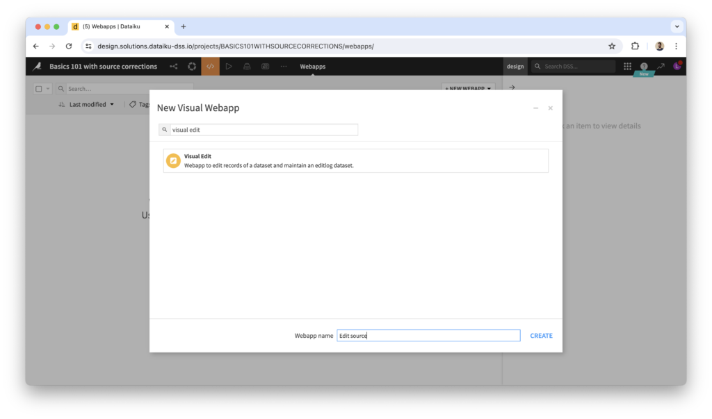 Plugin: Visual Edit | Dataiku
