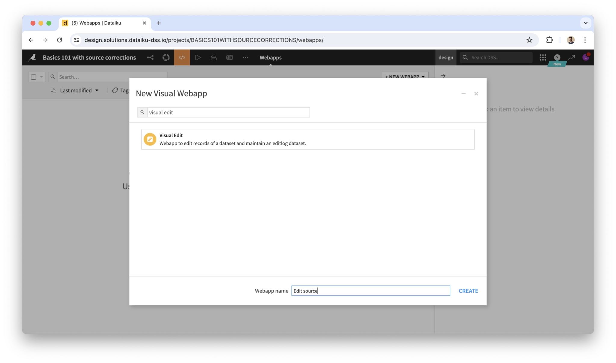 Plugin: Visual Edit | Dataiku
