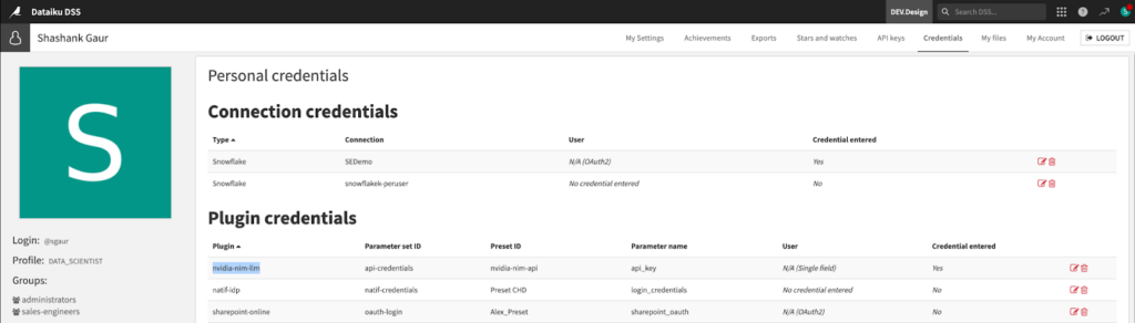Plugin: NVIDIA NIM | Dataiku