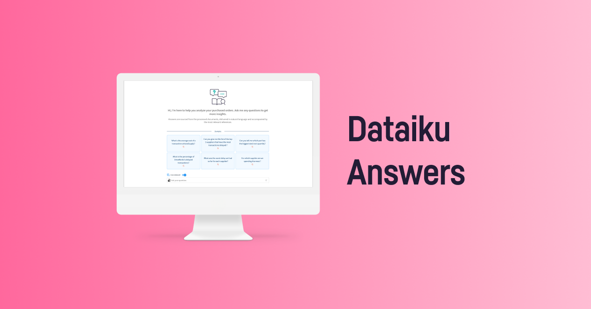 Dataiku Answers | Dataiku